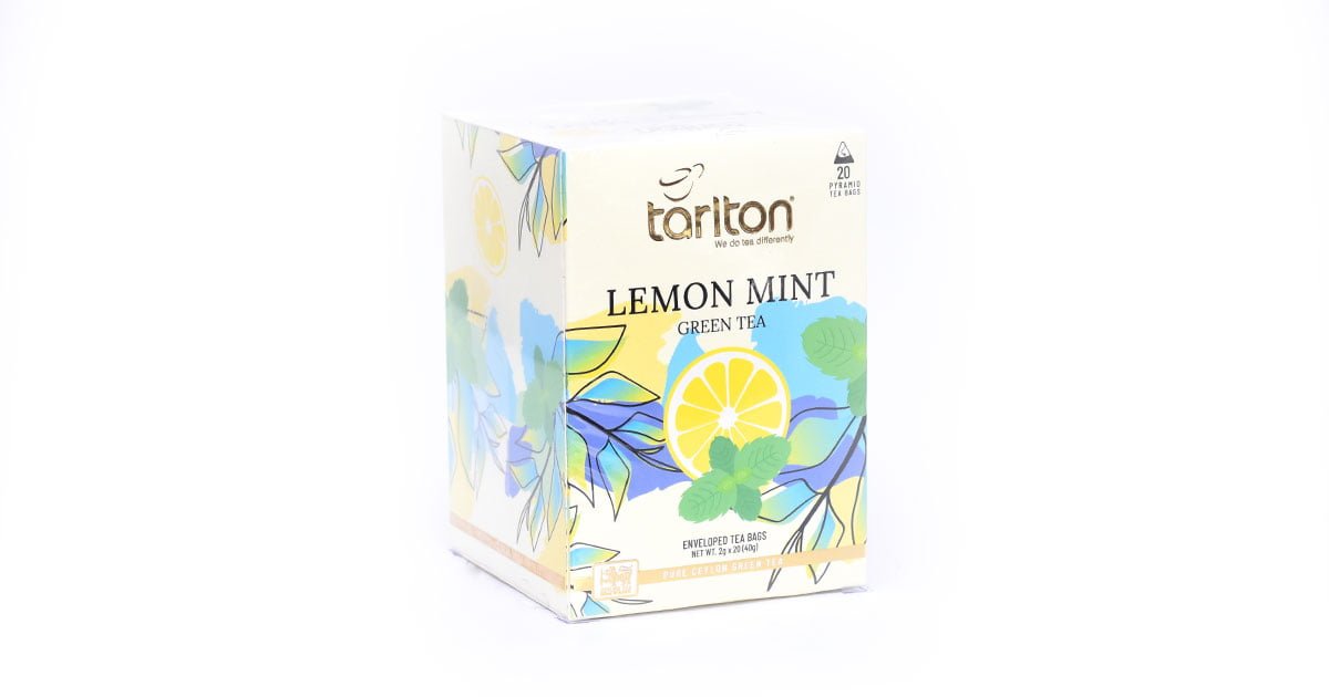 Tarlton Lemon Mint Green Tea - Venture Tea (Pvt) Ltd - Pure Ceylon Tea ...